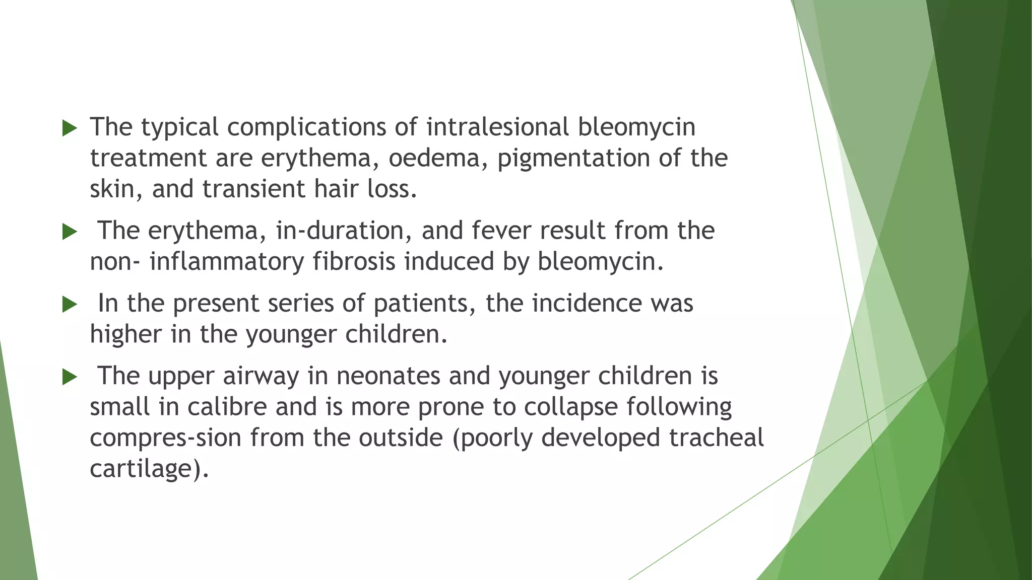 Bleomycin sclerotherapy in lymphangiomas of the head and.pptx