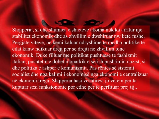 Zhvillimi ekonomik shqiptar | PPT