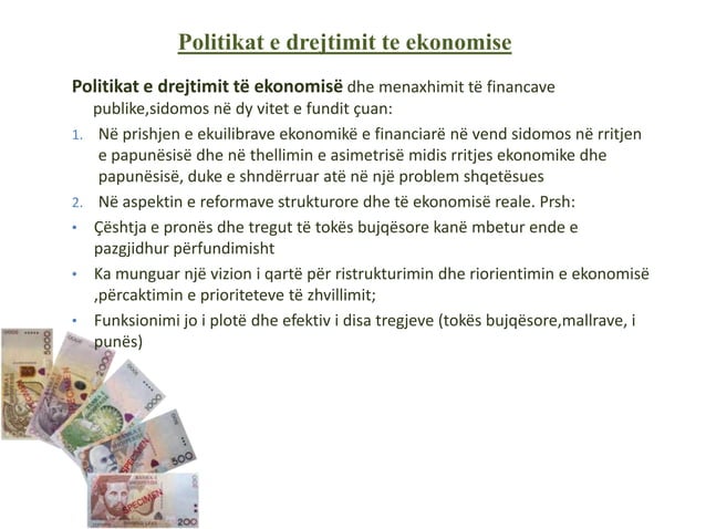 Zhvillimi ekonomik shqiptar | PPT