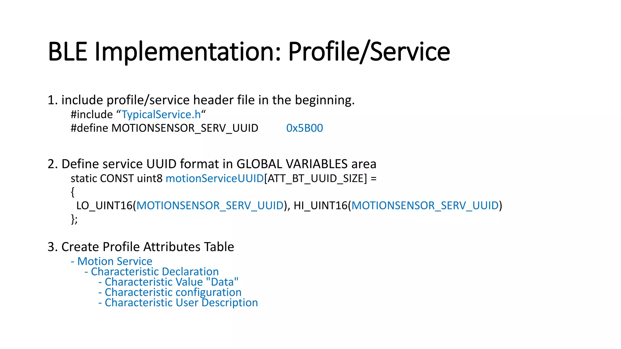 Ble overview and_implementation | PPTX