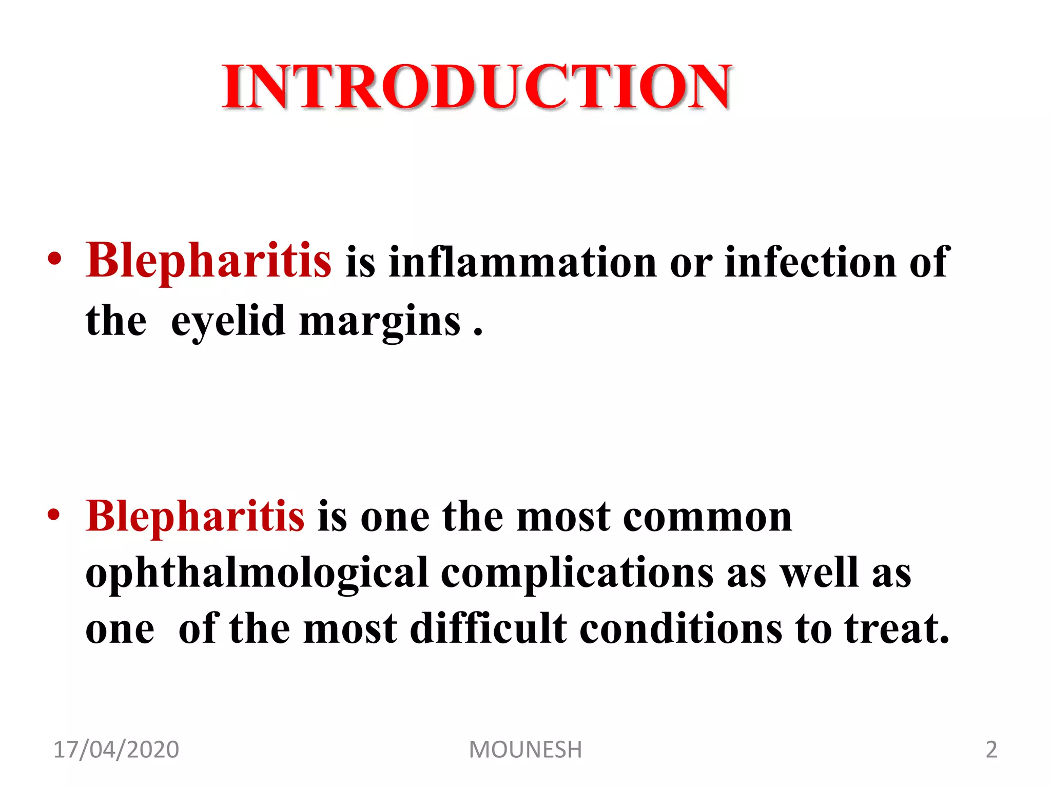 Blepharitis | PPTX