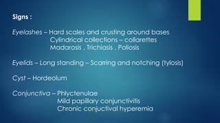 Blepharitis - diagnosis and management . | PPTX | Eye and Vision ...