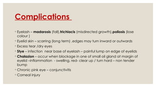 Blepharitis clinical features and management ppt | PPTX