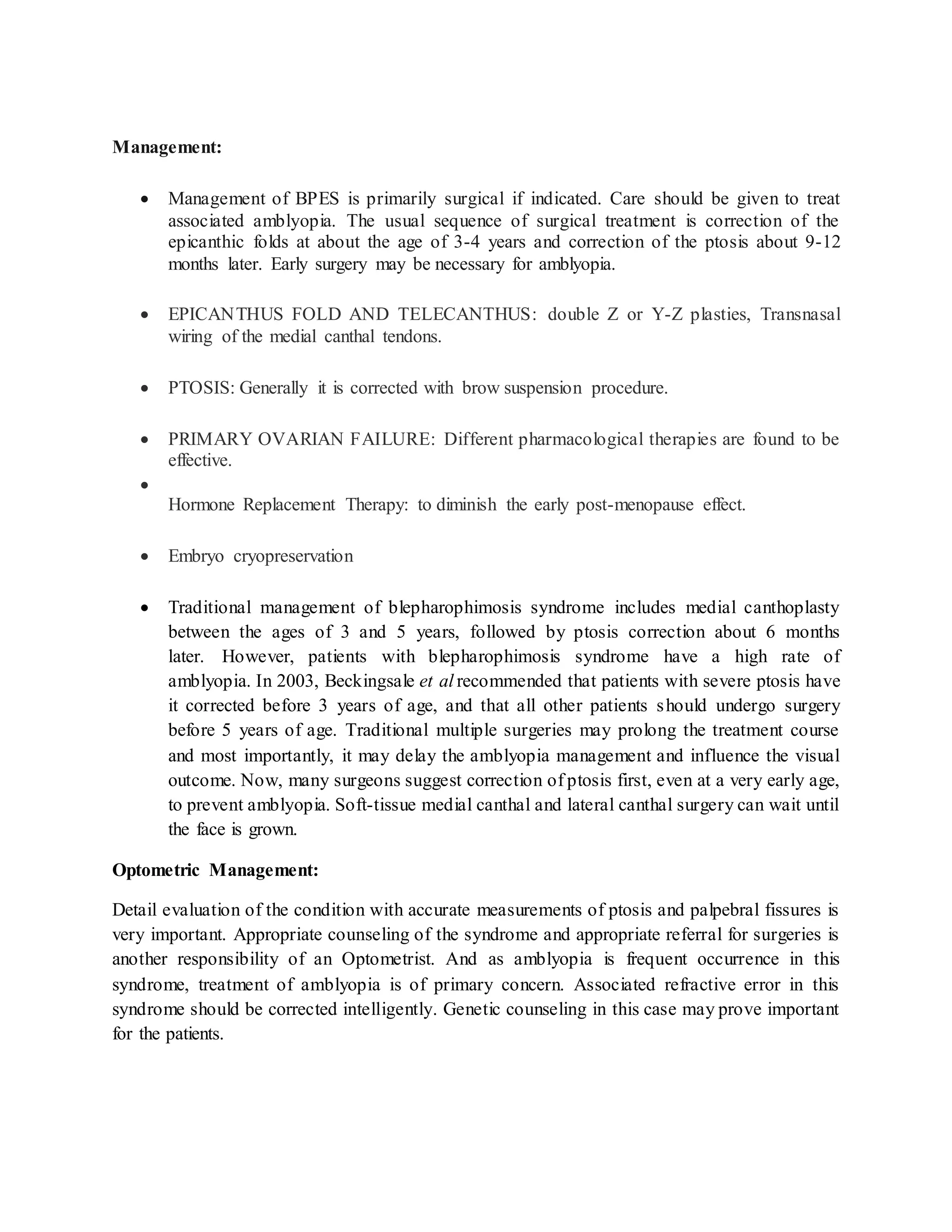 Blepharophimosis | DOCX