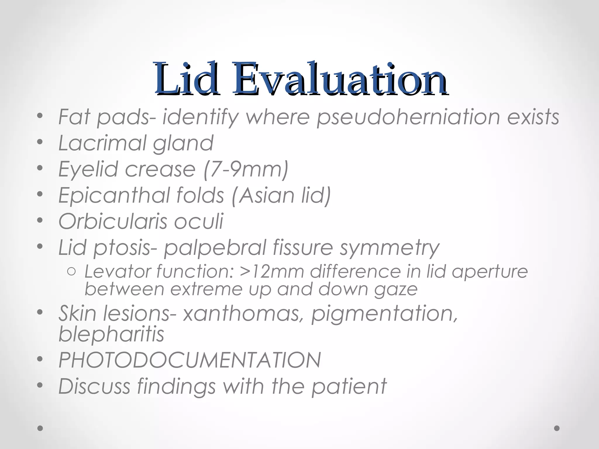 Blepharoplasty techniques | PPT