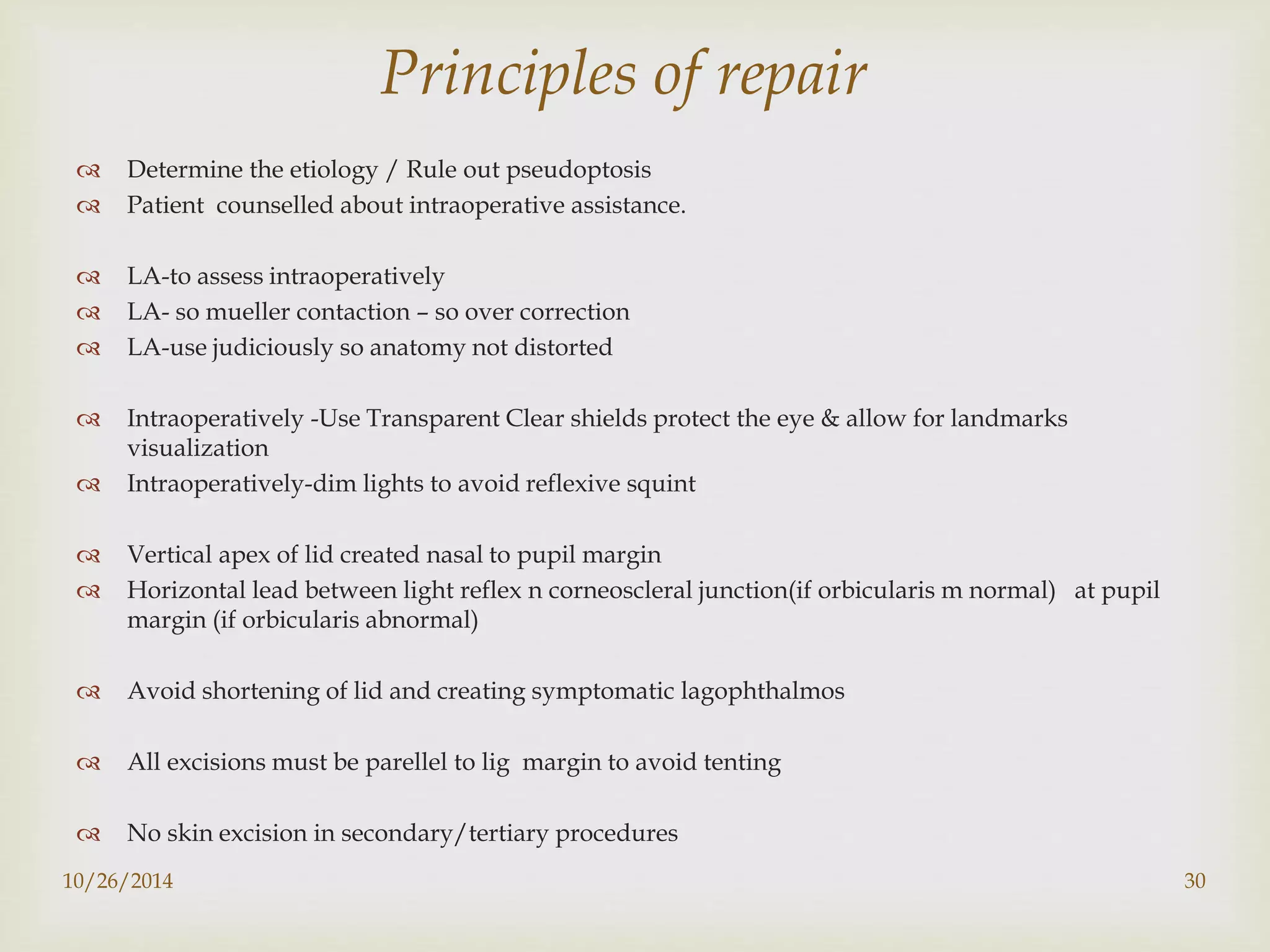 Blepheroptosis - HARSH AMIN ( plastic & cosmetic surgeon ) | PPTX