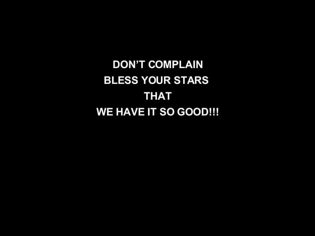 BLESS YOUR STARS | PPT