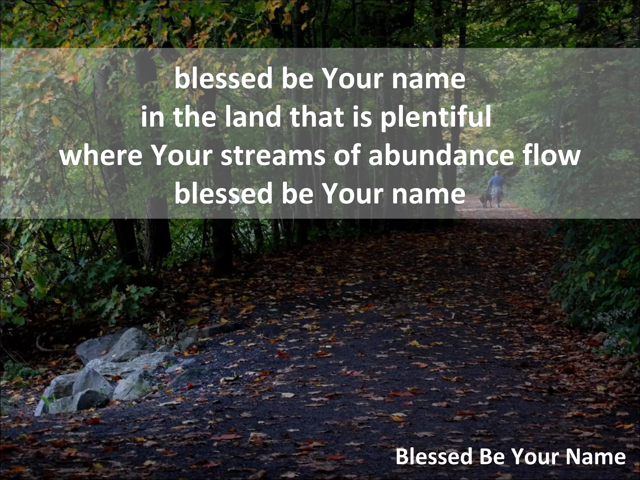Blessed Be Your Name | PPT
