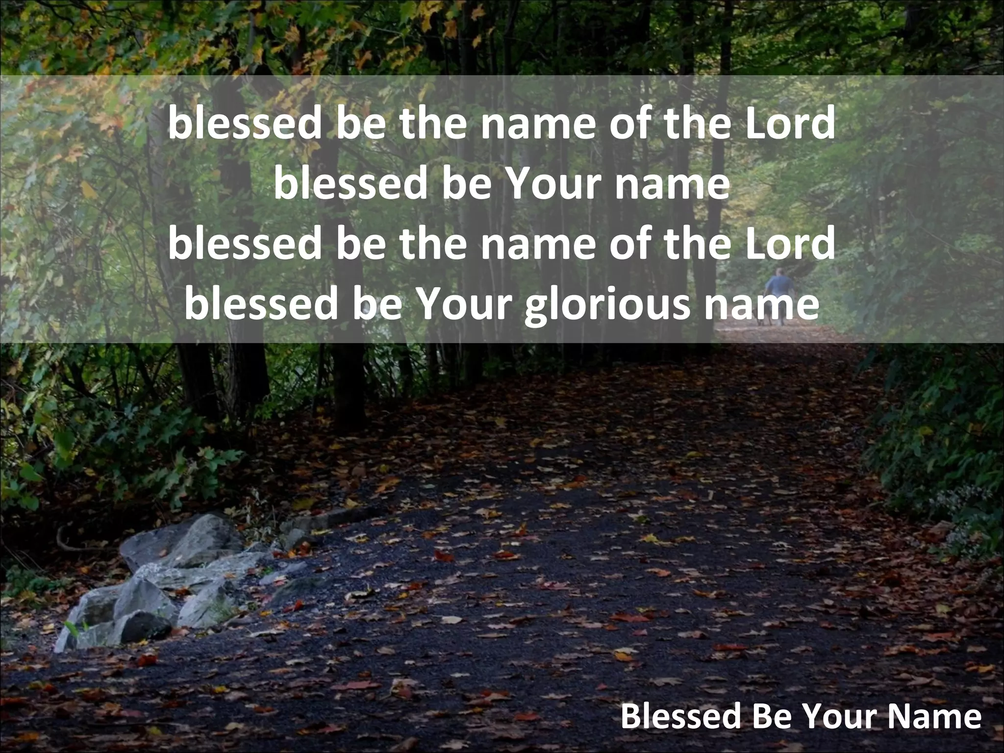 Blessed Be Your Name | PPT
