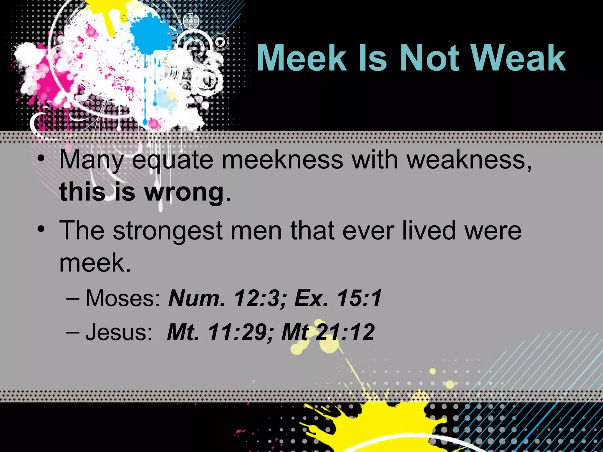 Blessed are the meek | PPT