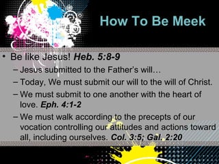 Blessed are the meek | PPT