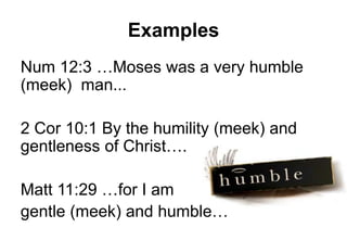 Blessed are the meek – Matthew 5:5 | PPT