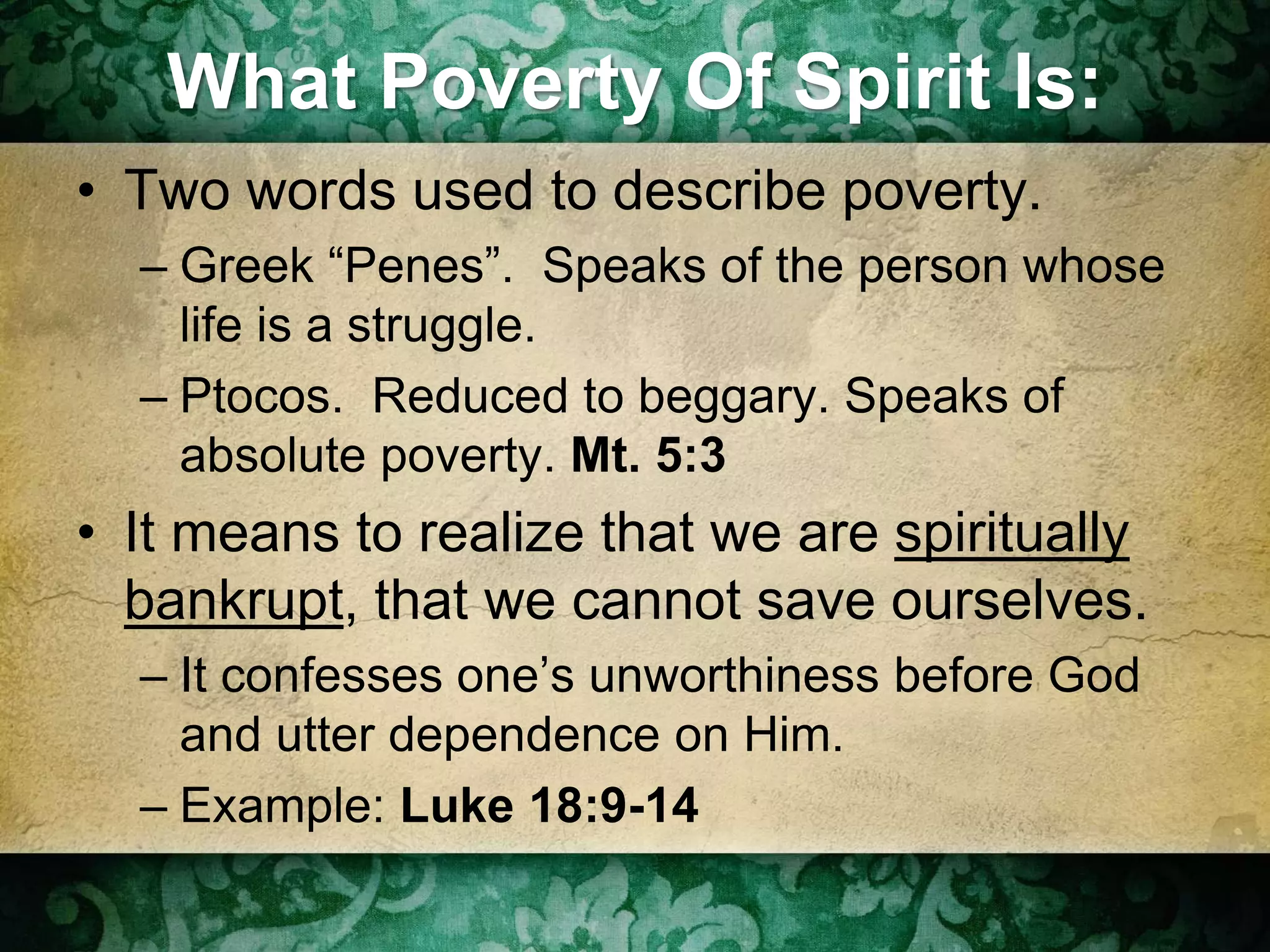 Blessed are the_poor_in_spirit | PPT