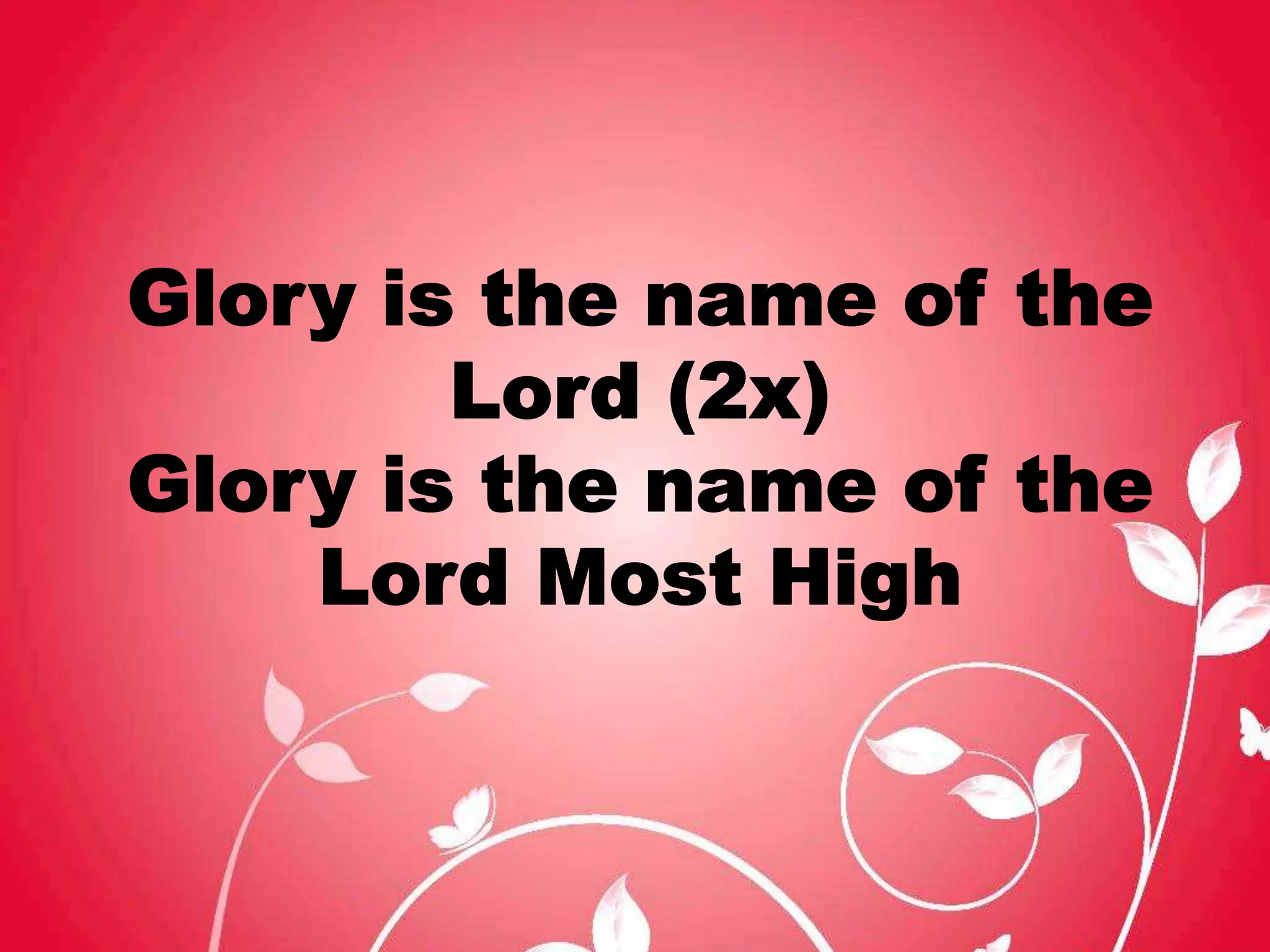 Blessed Be The Name Of The Lord | PPTX