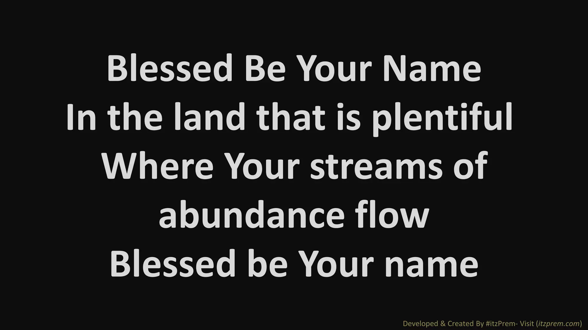 Blessed be the name of the lord | PPTX