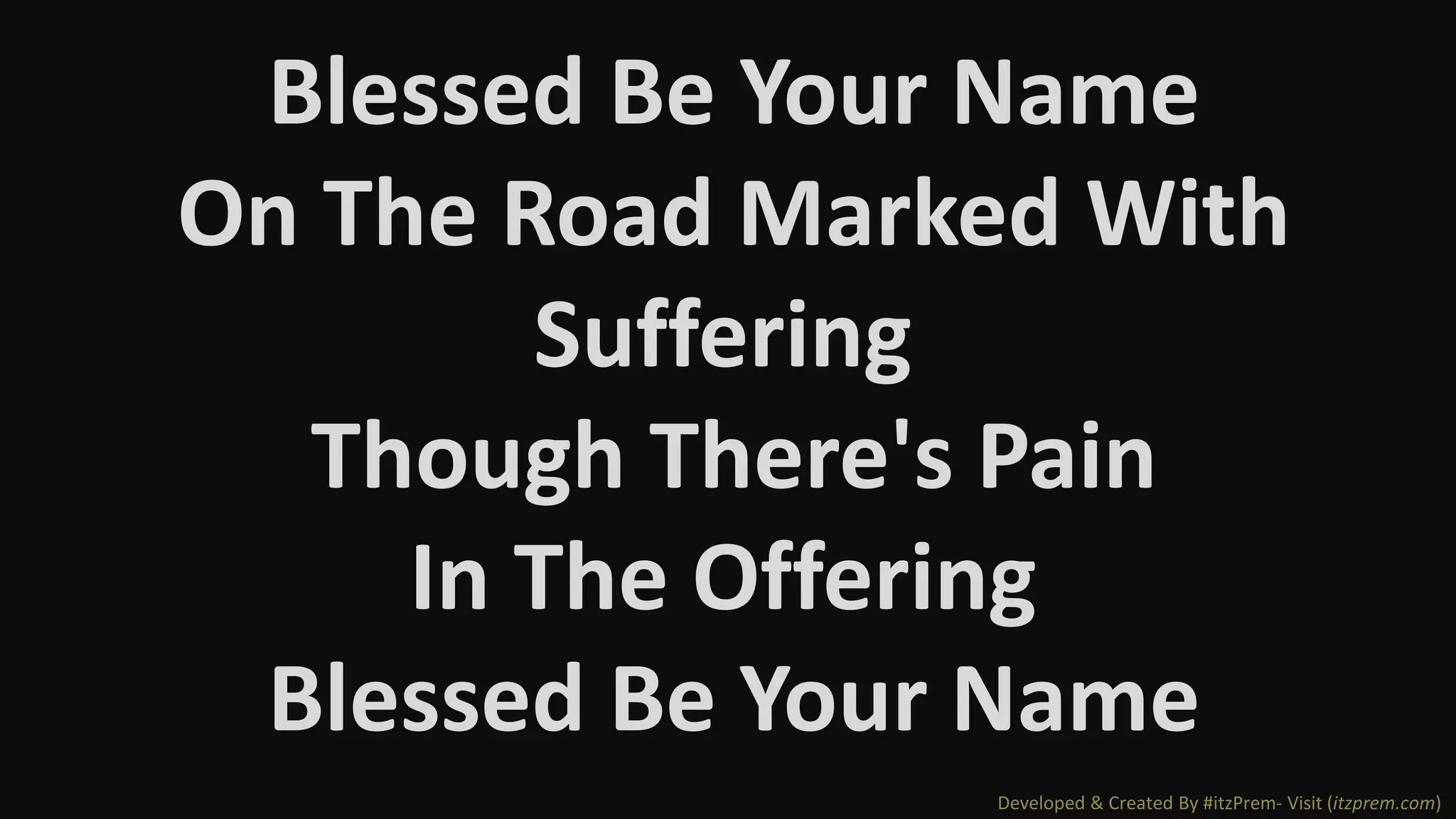 Blessed be the name of the lord | PPTX