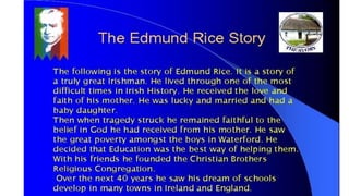 Blessed edmund rice story brother donal | PPT