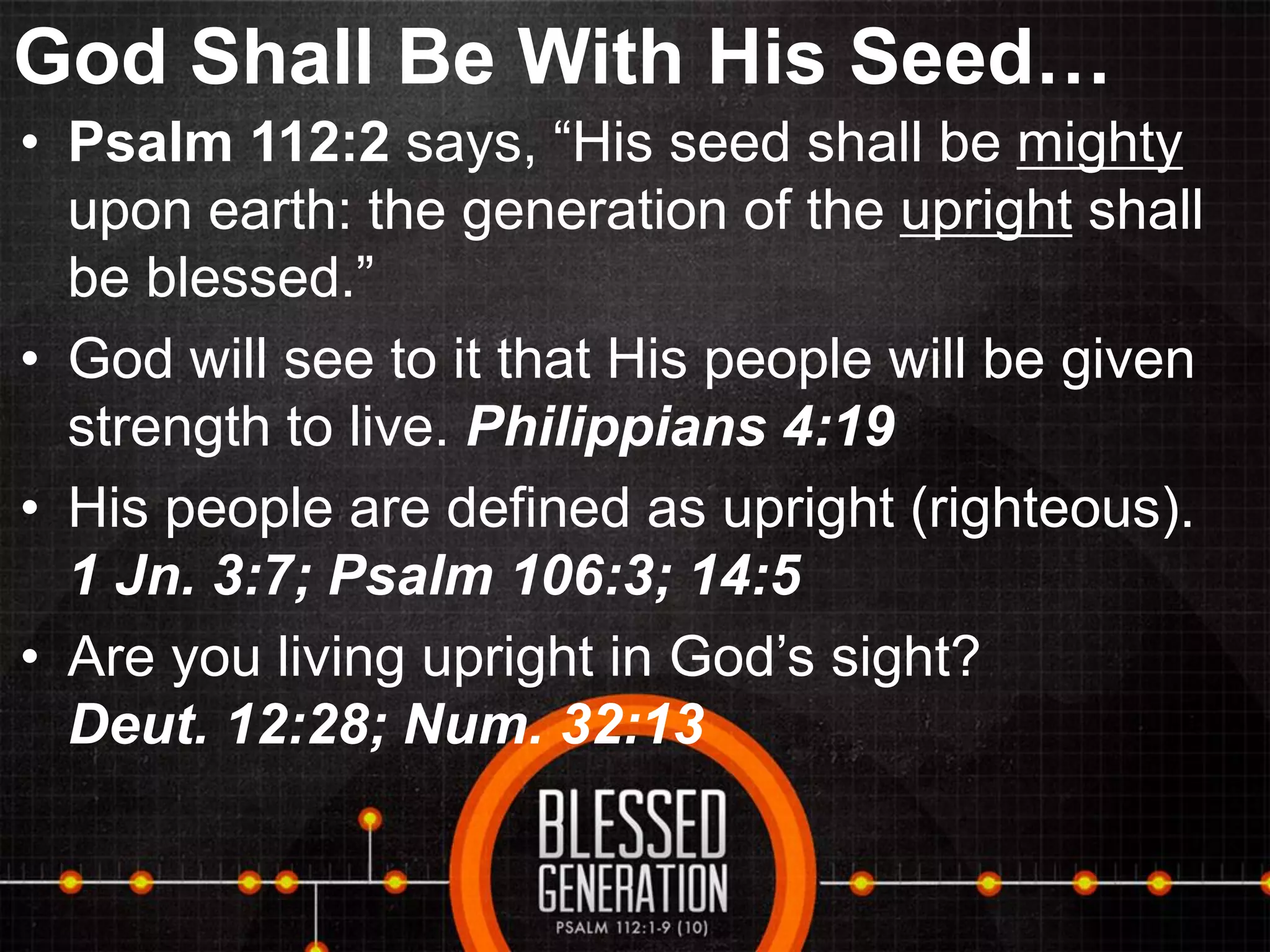 Blessed Generation | PDF