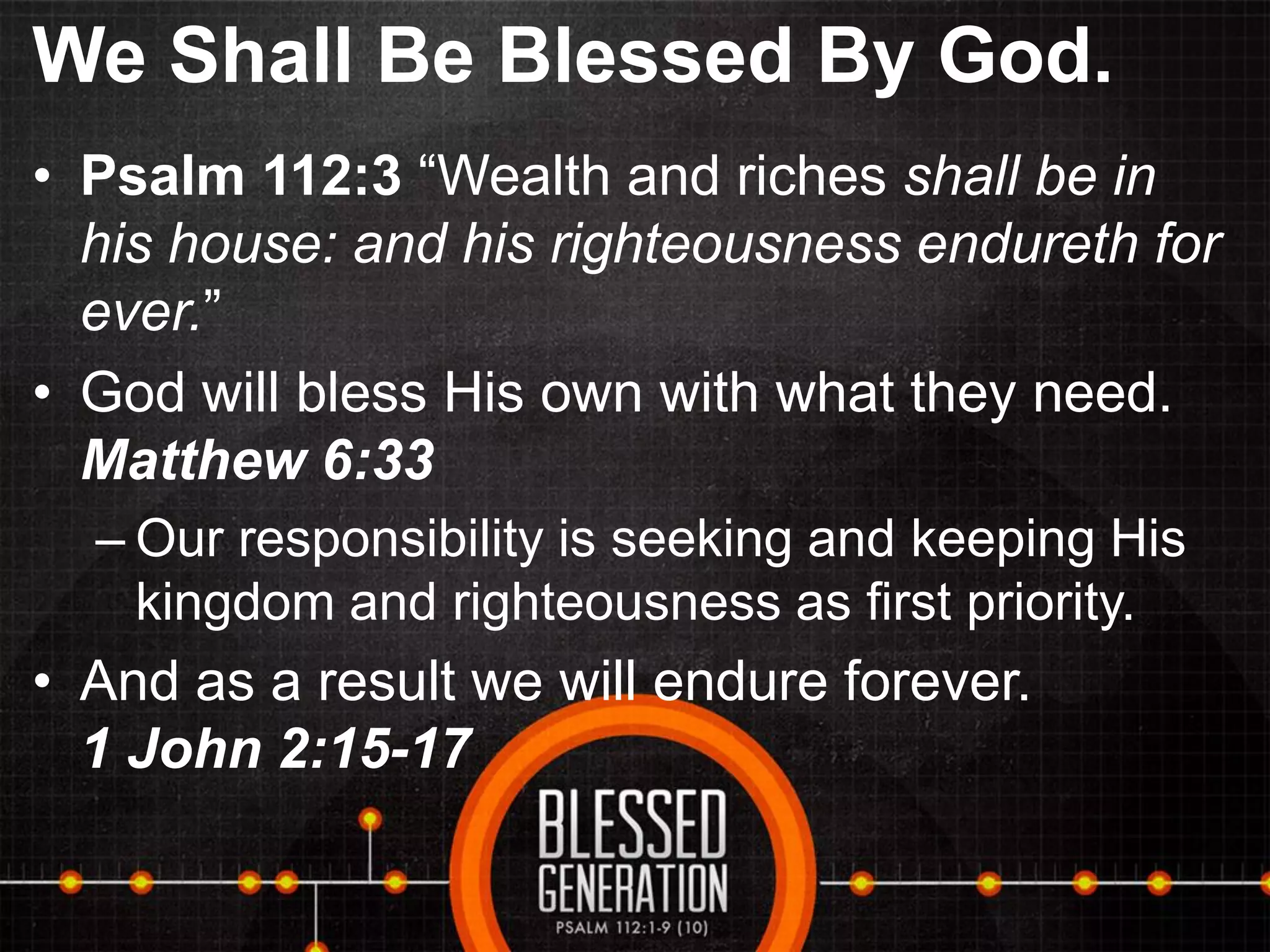 Blessed Generation | PDF