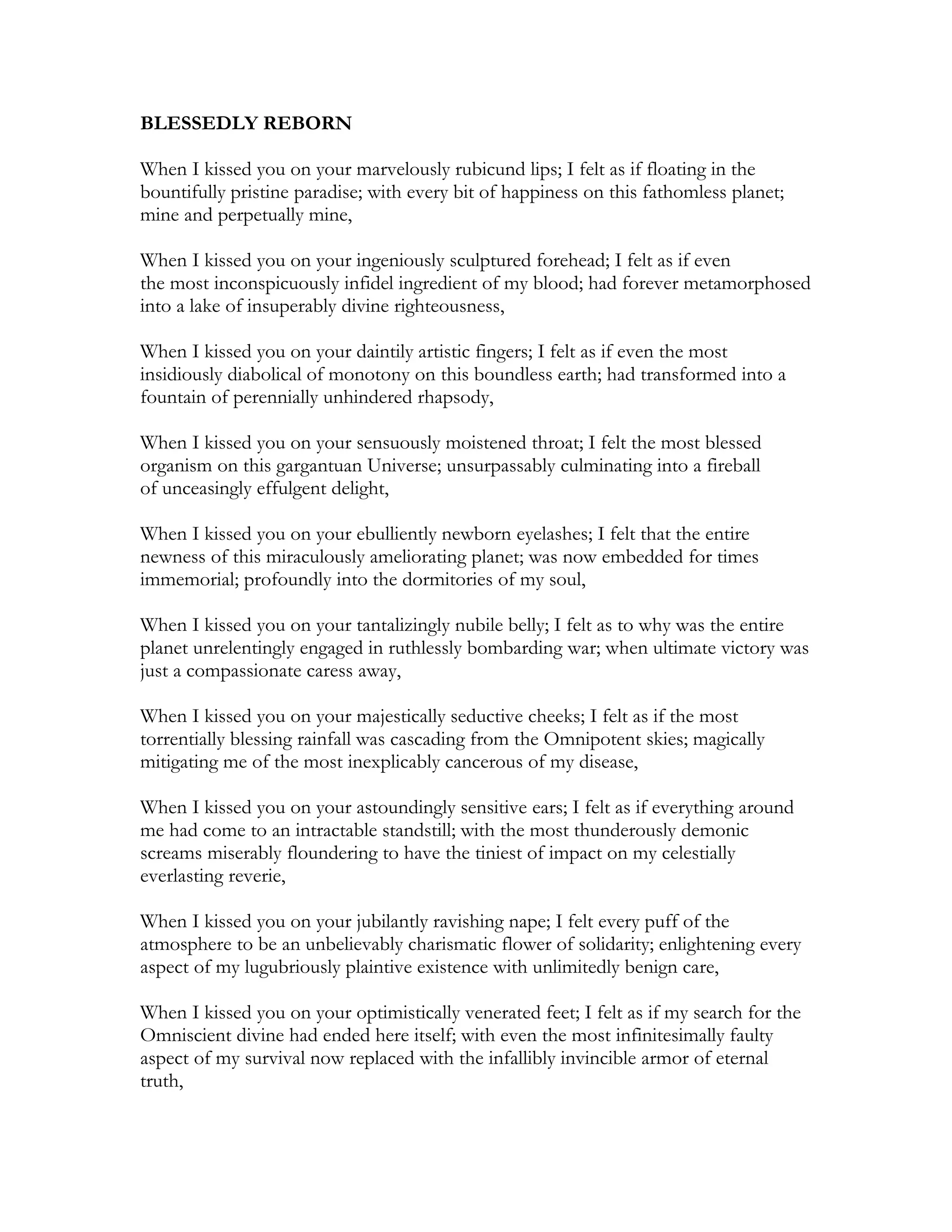 Blessedly Reborn | DOC