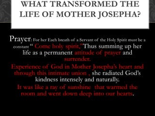 A slideshow about Blessed Mother Josepha, SSpS.pptx | Spirituality ...