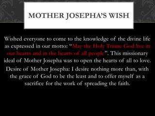 A slideshow about Blessed Mother Josepha, SSpS.pptx | Spirituality ...