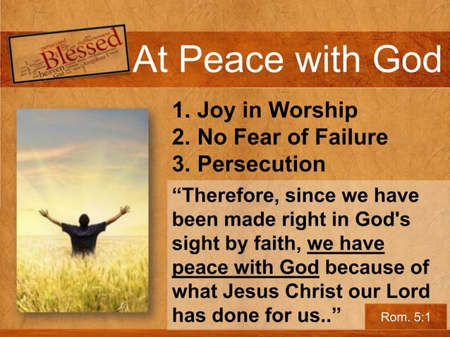 Blessed sermon slides week 5 | PPT