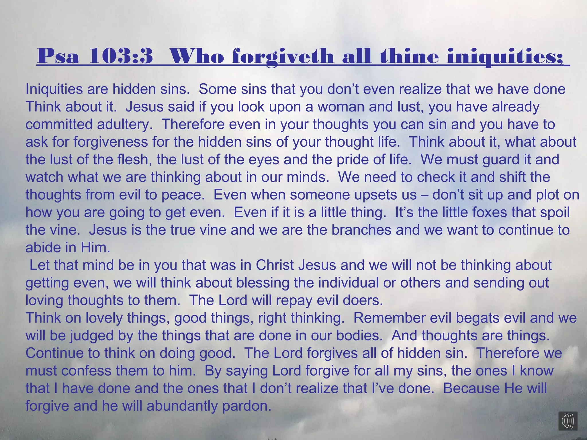 Blessed thoughts | PPT