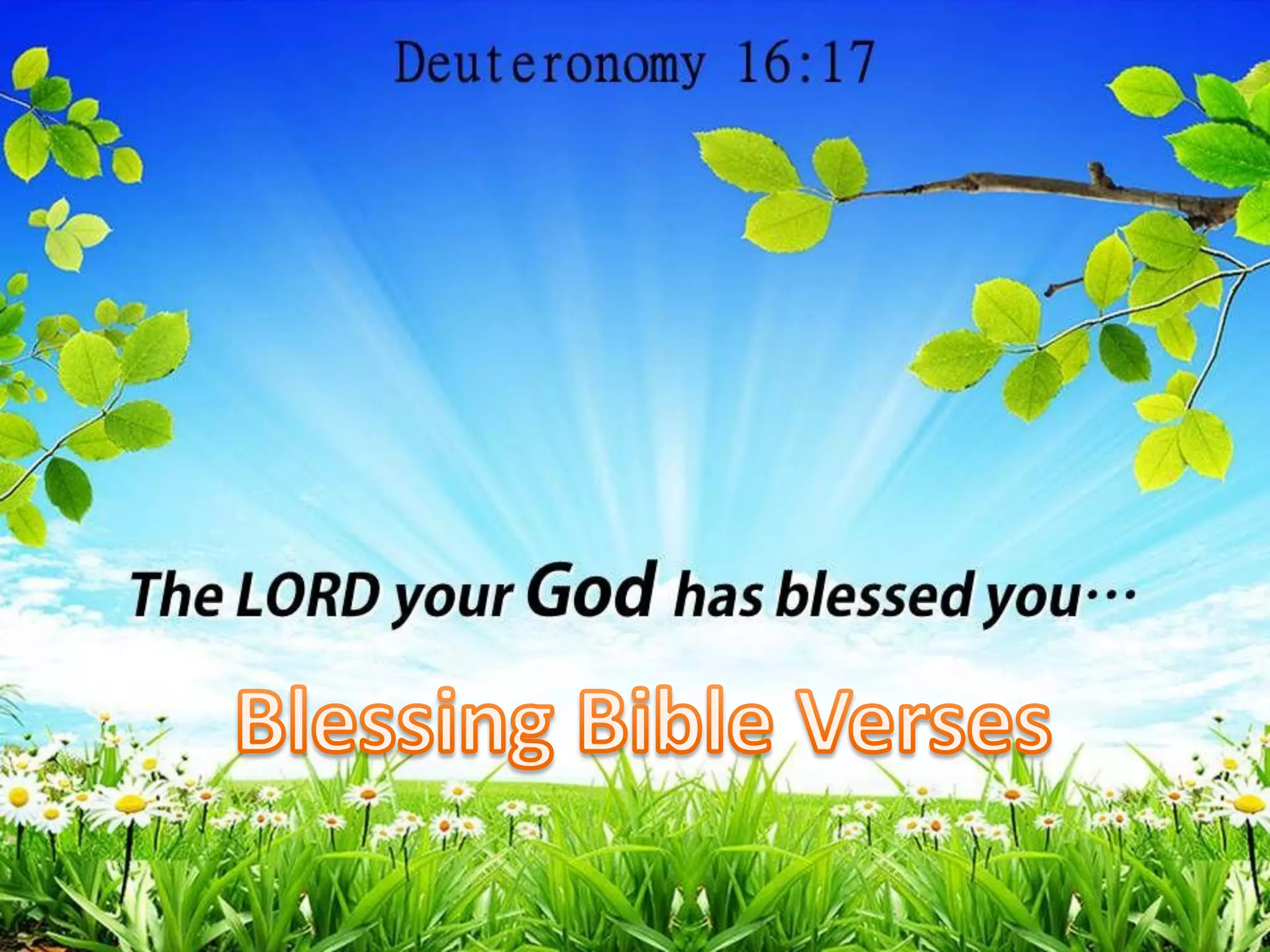Blessing Bible Verses for the New Month | PPT