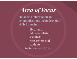 Blessing chataira mawaire capacity building in africa | PPT