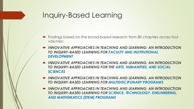 Inquiry-Based Learning