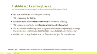 Field-Based Learning | PPTX