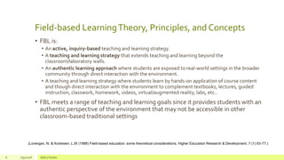 Field-Based Learning | PPTX