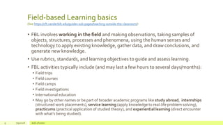 Field-Based Learning | PPTX
