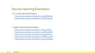 Designing meaningful learning environments with service-learning | PPT