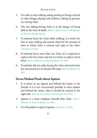 Islamic Book in English: Blessings of azan | PDF