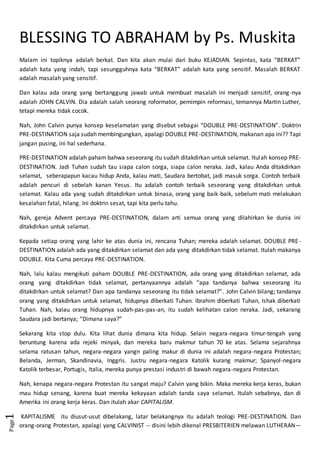 Blessing to abraham by muskita | DOCX