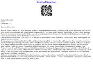 Bless Me Ultima Research Paper | PDF | Spirituality | Religion ...