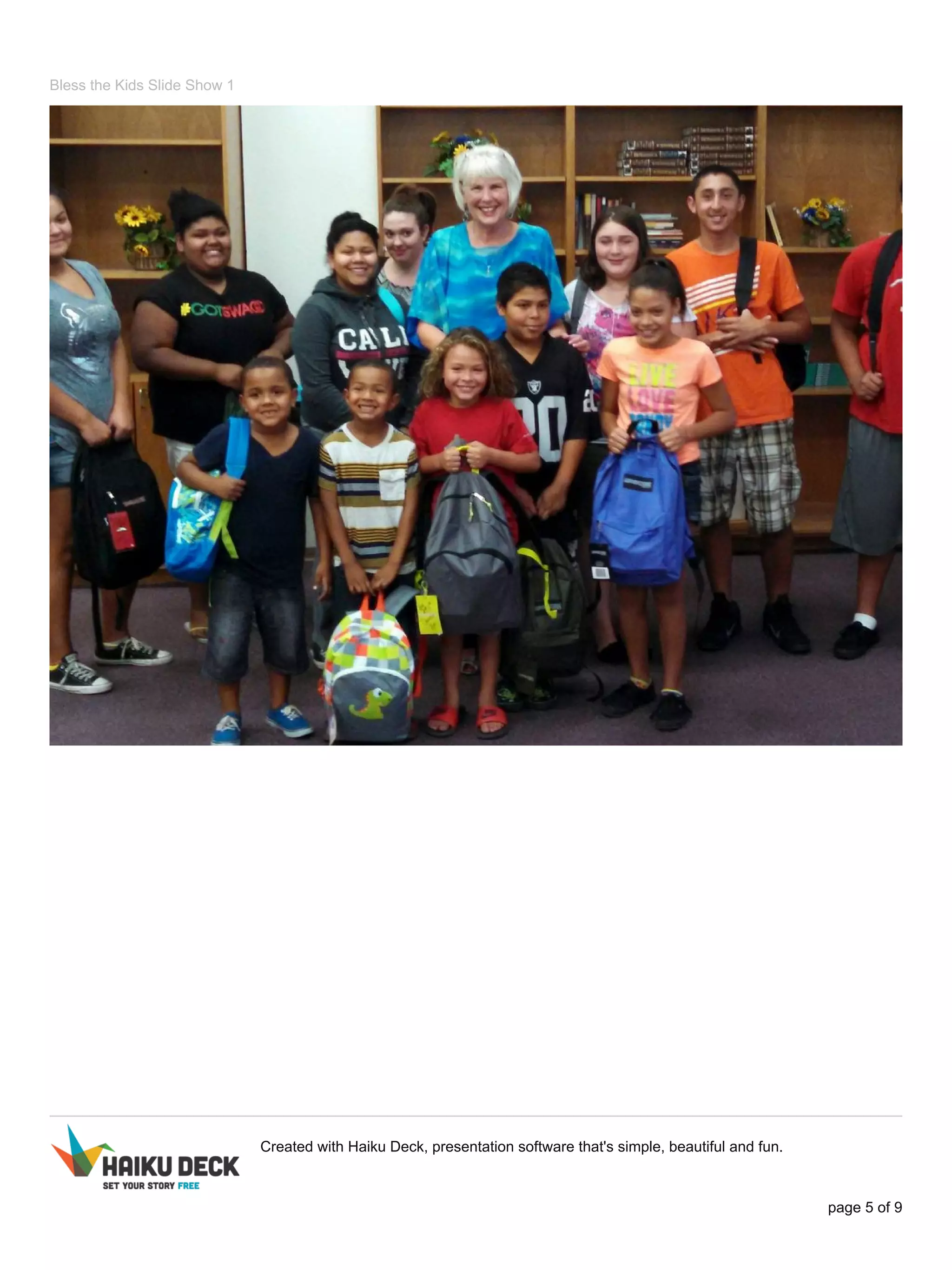 Bless the kids slide show 1 | PDF