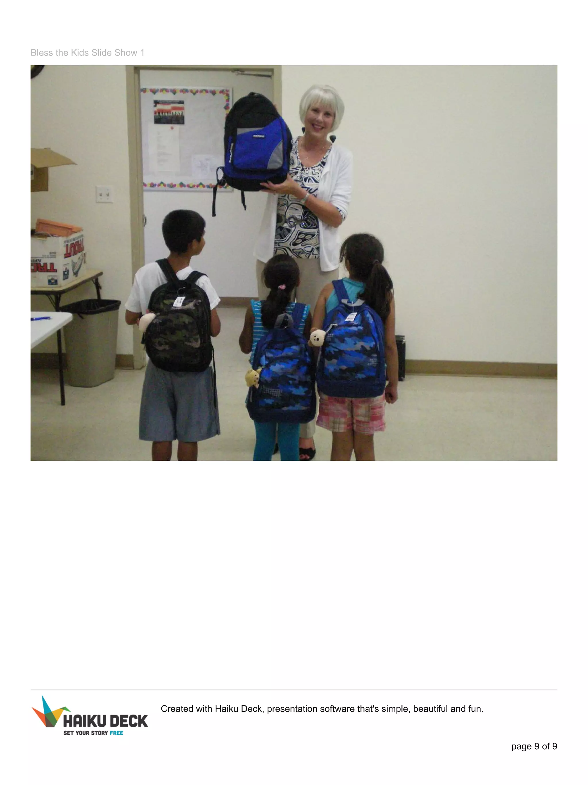 Bless the kids slide show 1 | PDF