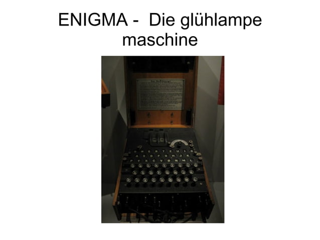 WWII ENIGMA Code Crackers | PPT