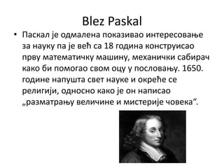 Blez pasklal | PPTX