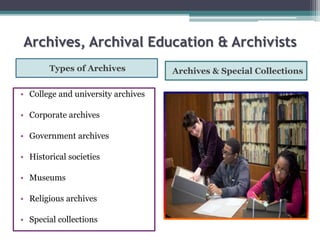Library, Museum, Archival & Historical Societies: Resources for ...