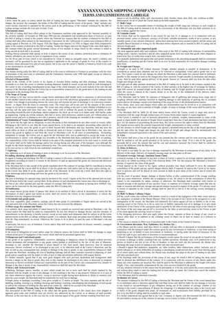 Bill of Landing form | DOC