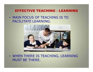 Effective Teaching Learning Process - Prof. (Dr.) B. L. Handoo | PDF ...