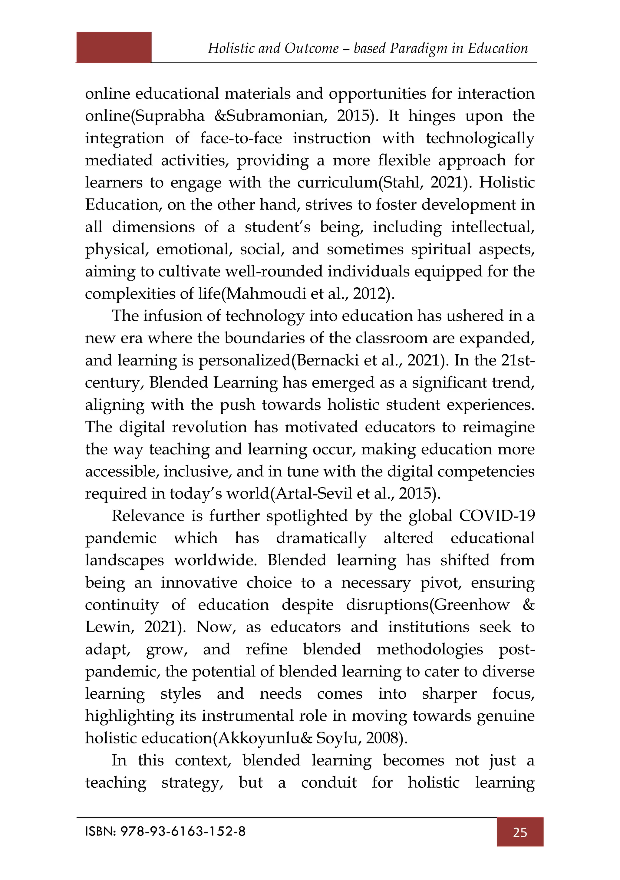 Blended Learning Models for Holistic Learning | PDF