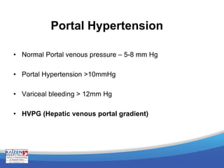 Portal Hypertension | PPTX | Blood Disorders | Diseases and Conditions