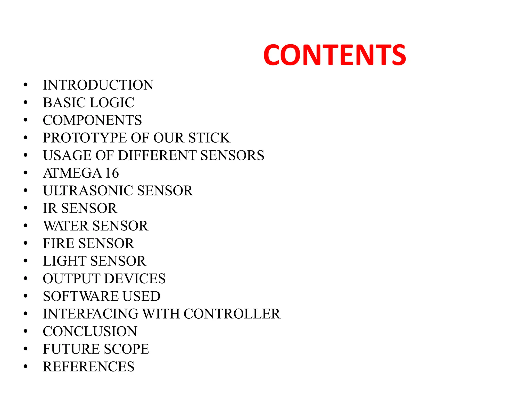 blind stick using ultrasonic sensor and alarm | PPT