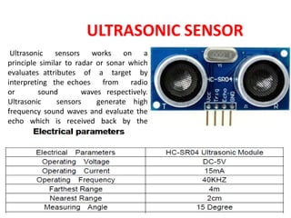 blind stick using ultrasonic sensor and alarm | PPT