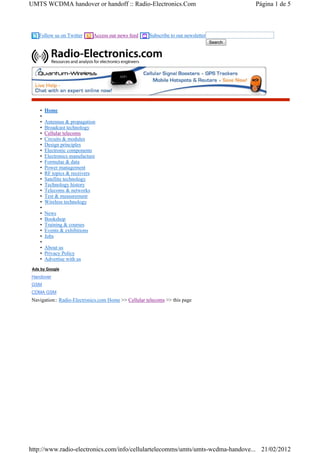 Blind handover | PDF